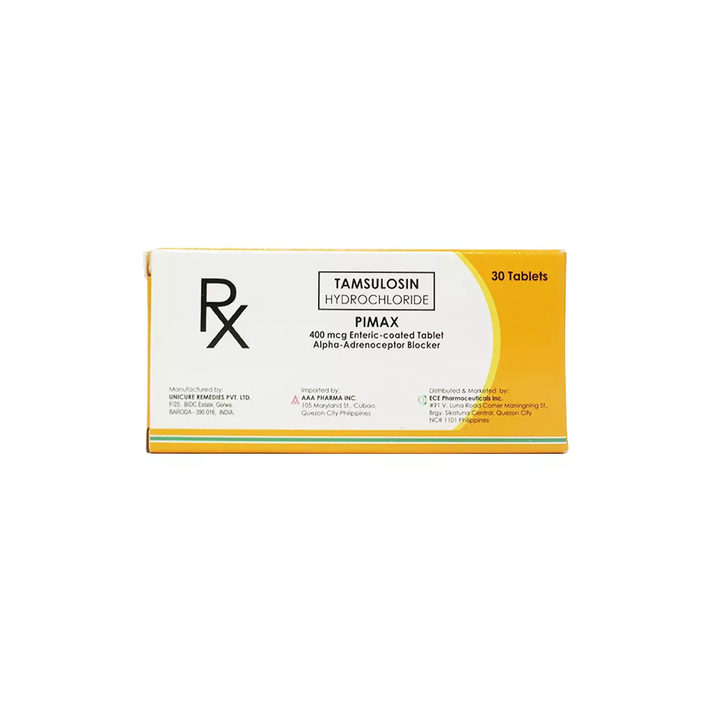 PIMAX Tamsulosin Hydrochloride 400mcg Enteric-Coated Tablet 1's price ...